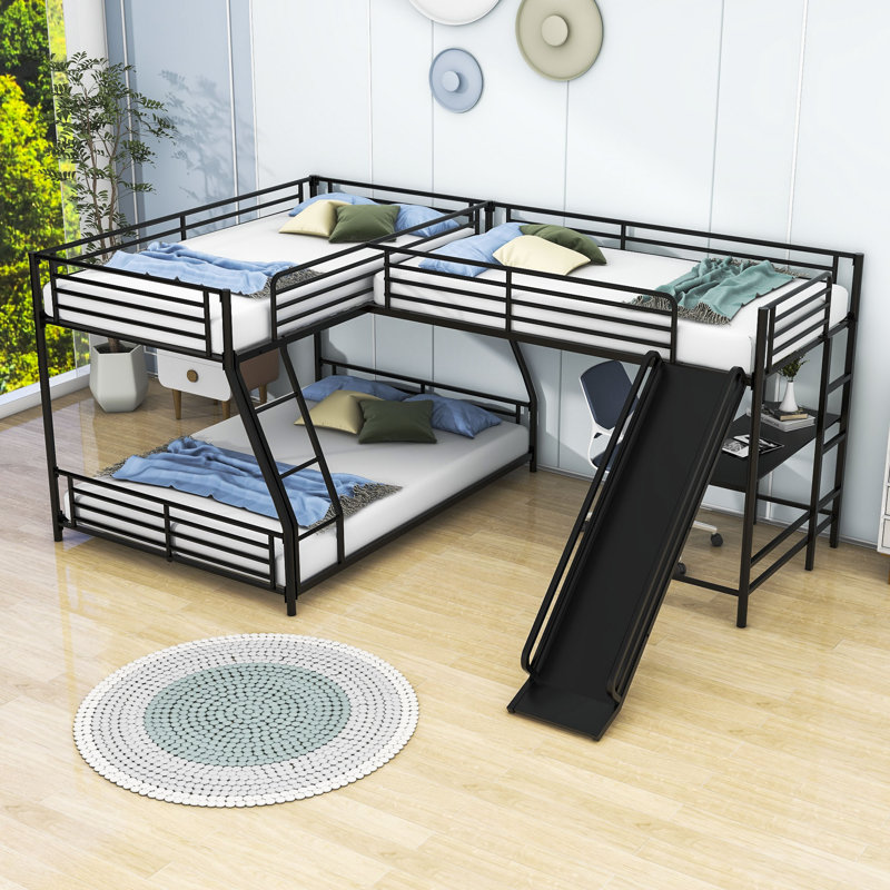 Isabelle & Max™ Calla Twin over Full L-Shaped Bunk Beds Bunk Bed by ...